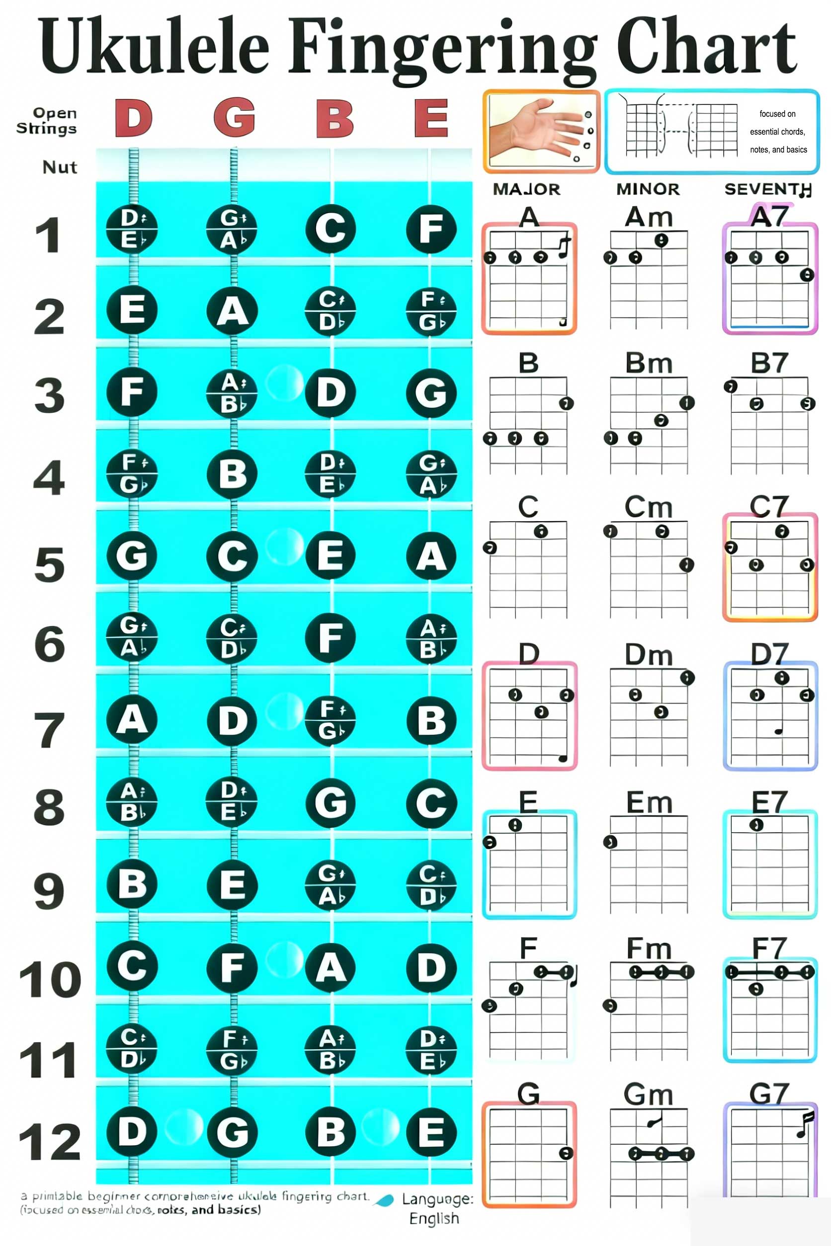 Ukulele Fingering Chart | Interactive Guide & Technique Essentials